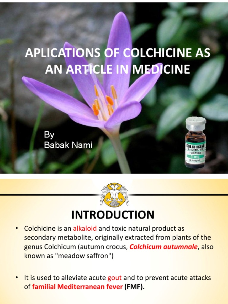 Colchicine | Cell Biology | Medicine