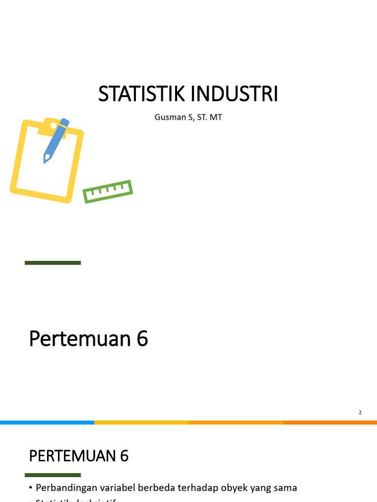 Pertemuan 6 (Perbandingan Variabel Berbeda Terhadap Objek Yang Sama ...