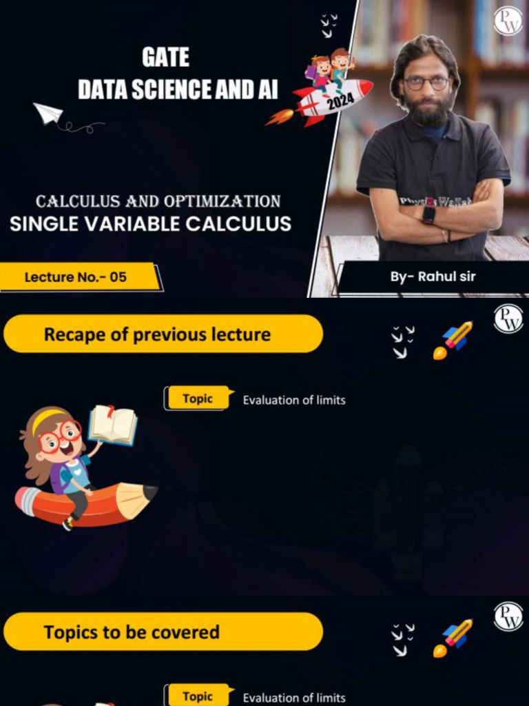Single Variable Calculus 05 - Class Notes | PDF