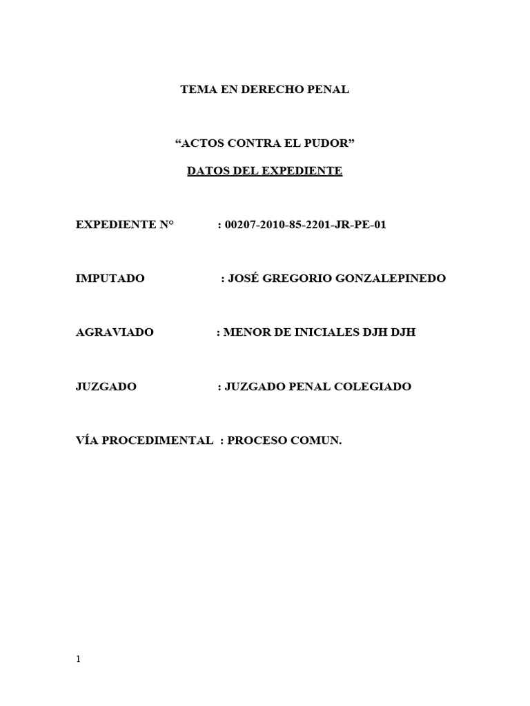 Tema en Derecho Penal | PDF | Violación | Derecho penal