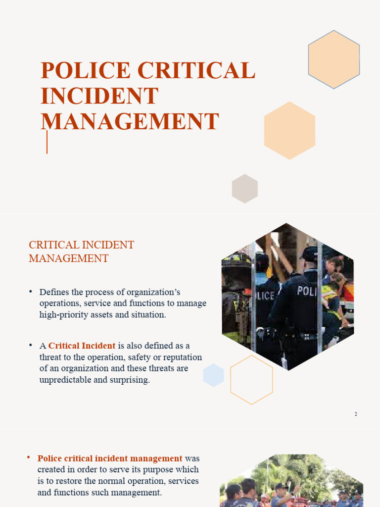 Police Critical Incident Management | Download Free PDF | Incident ...