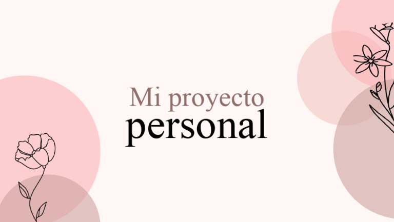 Presentación Mi Proyecto Final Femenino Delicado Rosa y Nude | PDF