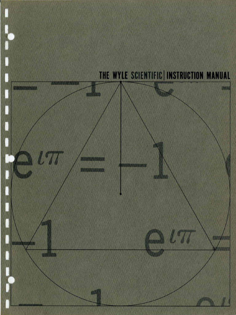WYLE SCIENTIFIC Desktop Machine Guide | PDF | Subtraction | Computer ...