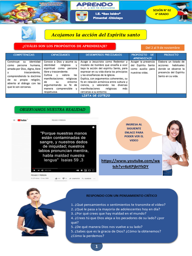 Ficha 2 4to Sec | PDF