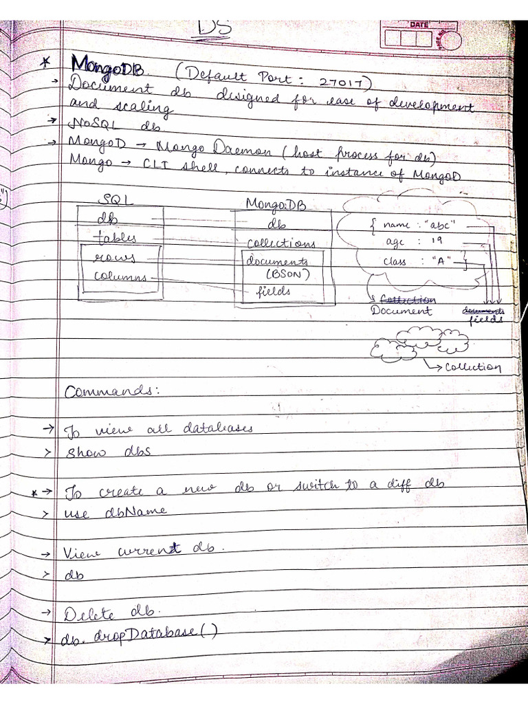 MongoDB Commands | PDF