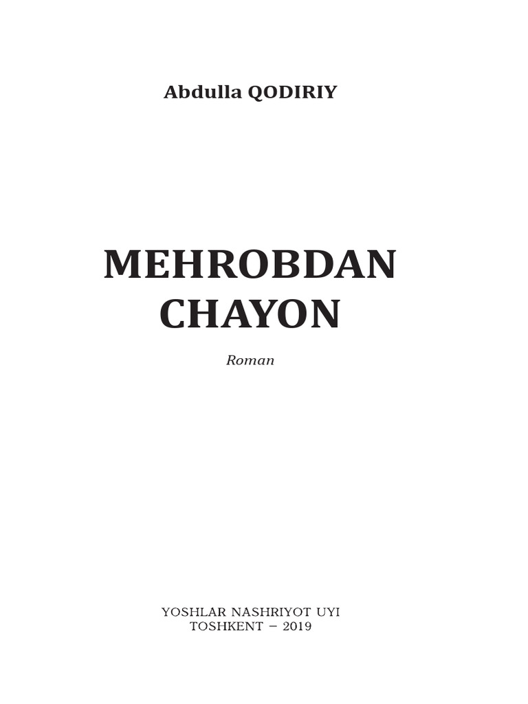 Mehrobdan Chayon | PDF
