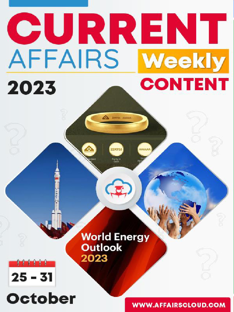 Current Affairs Weekly Content Pdf October 2023 4th Week By