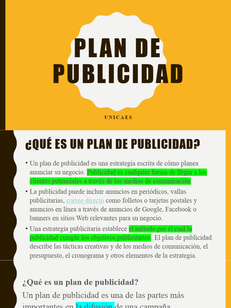 Plan de Publicidad Ideas Ada | PDF | Publicidad | Marketing