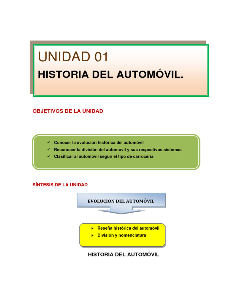 Historia Del Automovil | PDF | Industria automotriz | Vehículos de ruedas