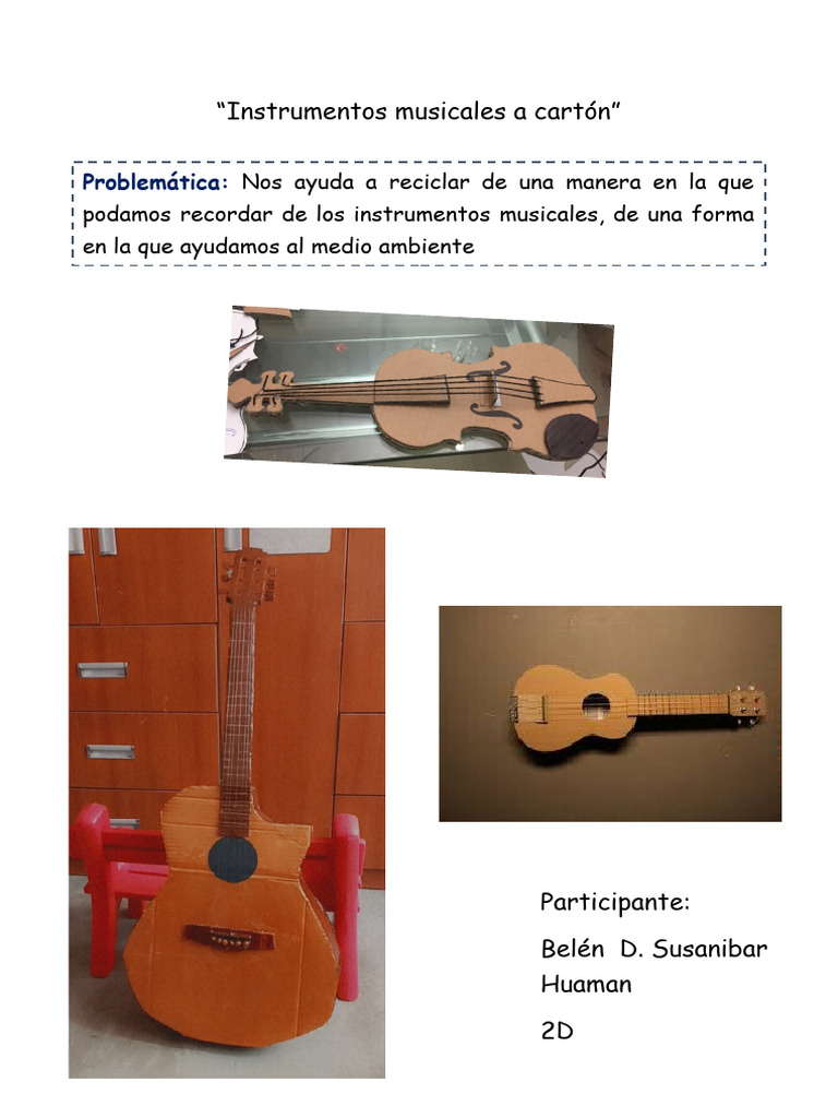 Instrumentos Musicales A Cartón | PDF