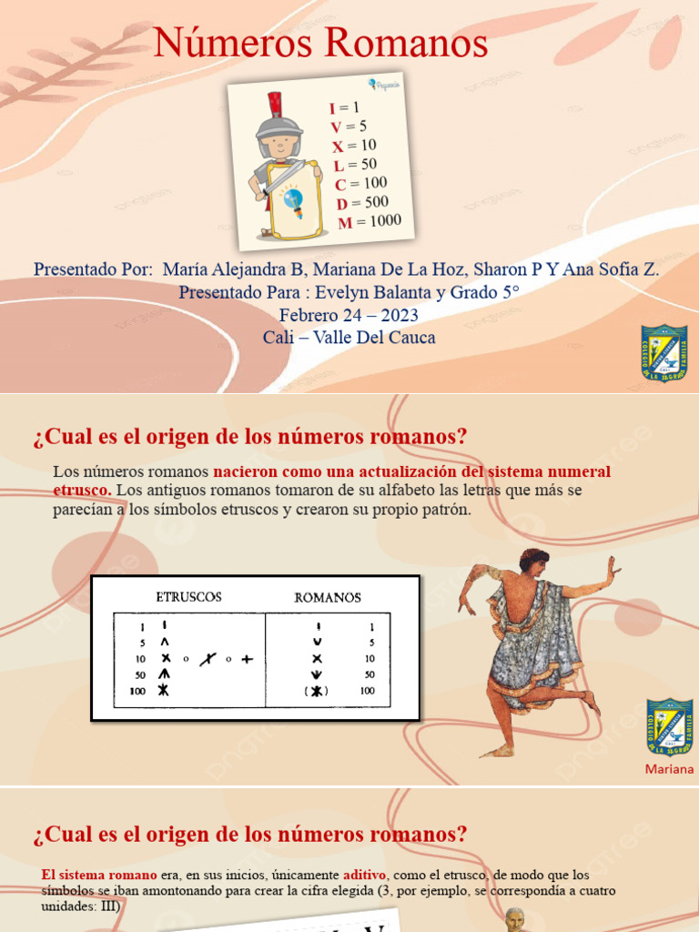 Números Romanos 5° | PDF | Convenciones de nombres | Lexicología