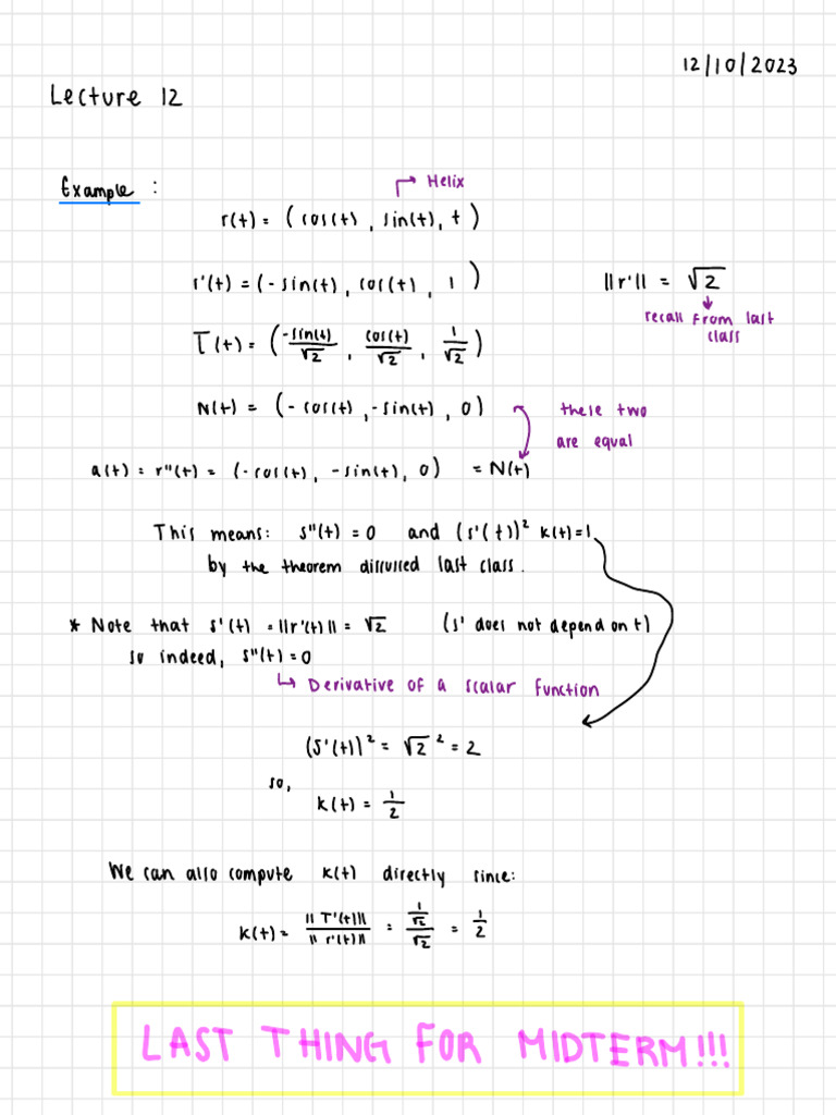 Review Part 2 MATH 222 (Post Midterm) | PDF | Tangent | Derivative
