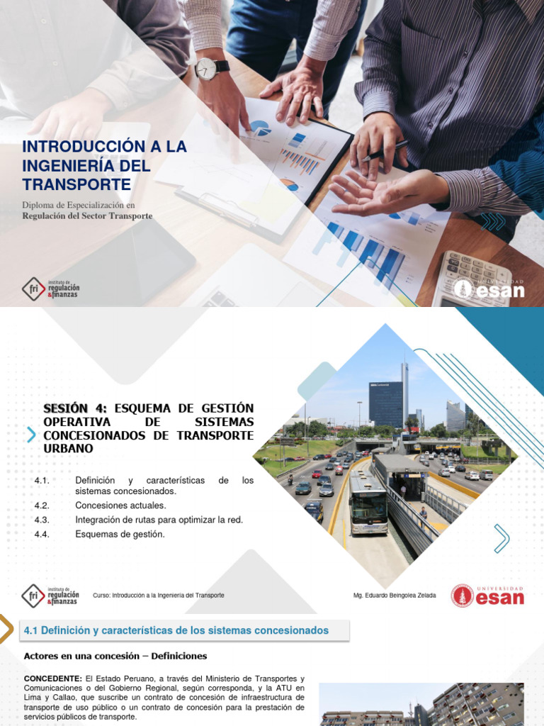 Sesi N 4 PPT Introducci N A La Ingenier A de Transporte | PDF | Economias | Infraestructura de ...