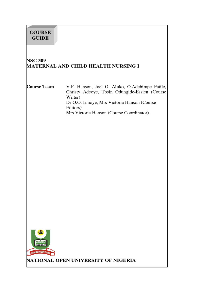 MCH Nursing | PDF | Nursing | Childbirth