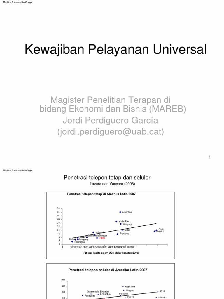 Universal Service Obligations | PDF