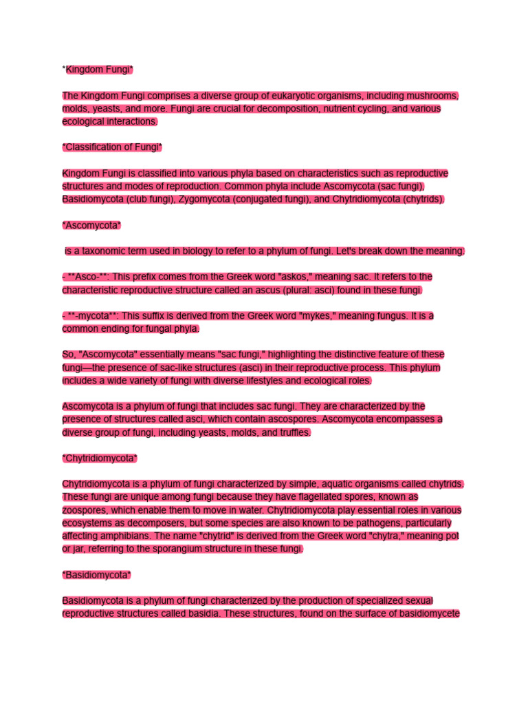 Diversity of Living Things Kingdom Fungi, and Plantae | PDF | Fungus ...