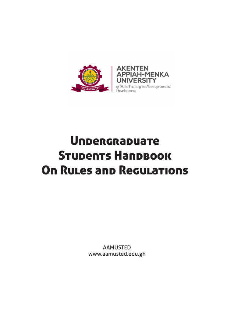 AAMUSTED Student Handbook | PDF | Course Credit | University And ...