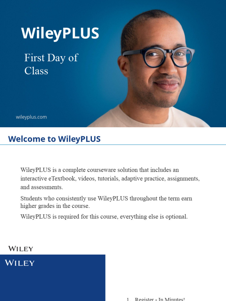 WileyPLUS Standalone FDOC Slides | PDF | Textbook | Software