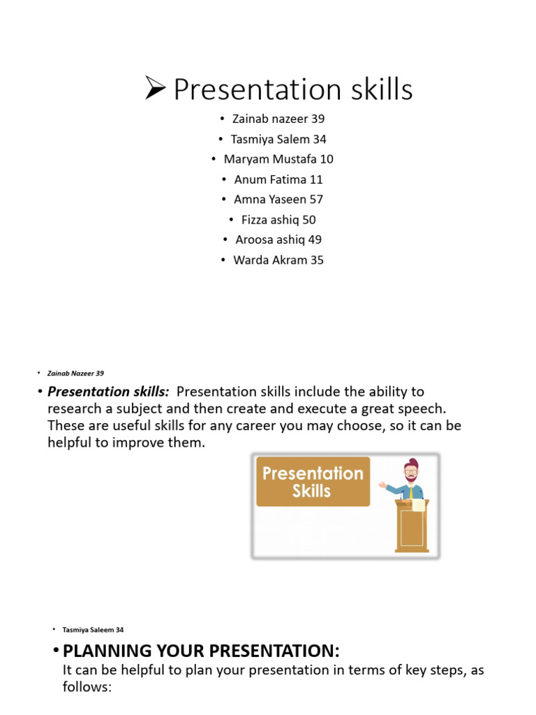 Presentation Skills | PDF
