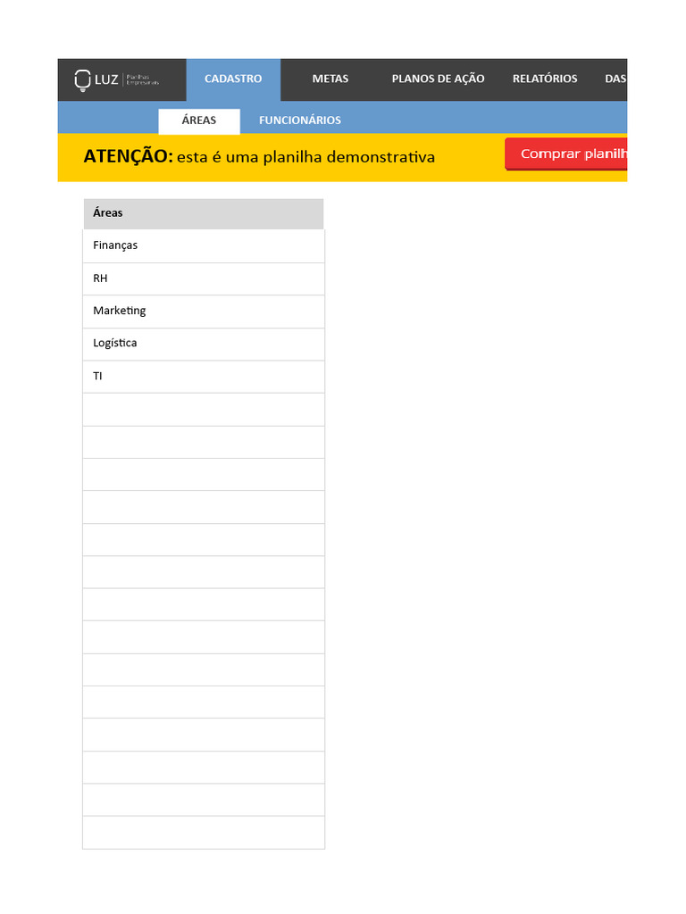 Planilha de Metas SMART 4.0 - DeMO | PDF
