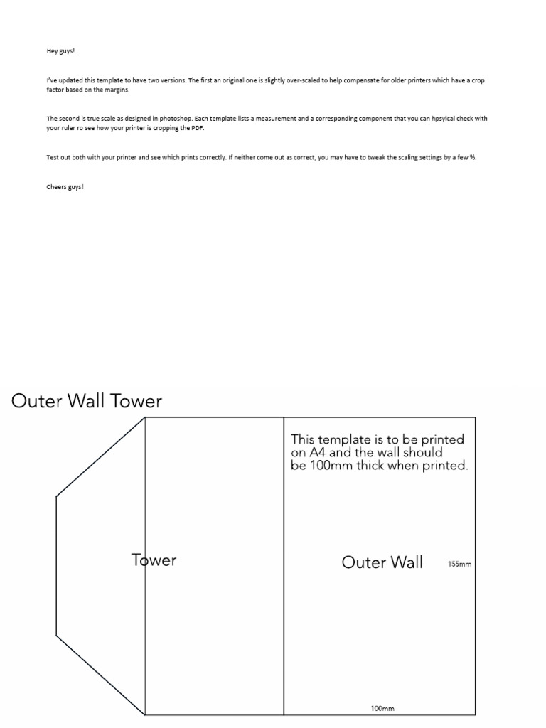 Minas Tirith Tower Template | PDF