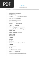 Lyrics Cranberries-Zombie | PDF