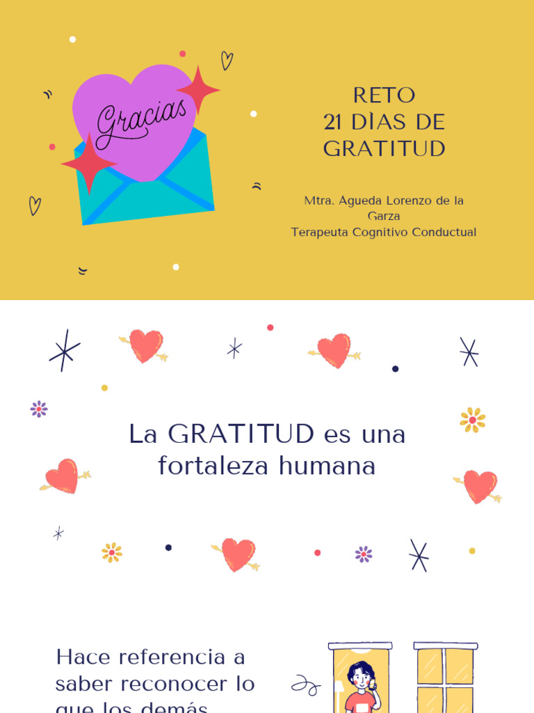 21 Días para Cultivar la Gratitud | PDF | Gratitud | Cognición