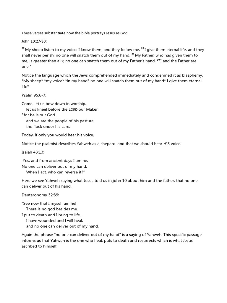 Biblical Proof of The Divinity of Christ. | PDF | Jesus | Forgiveness