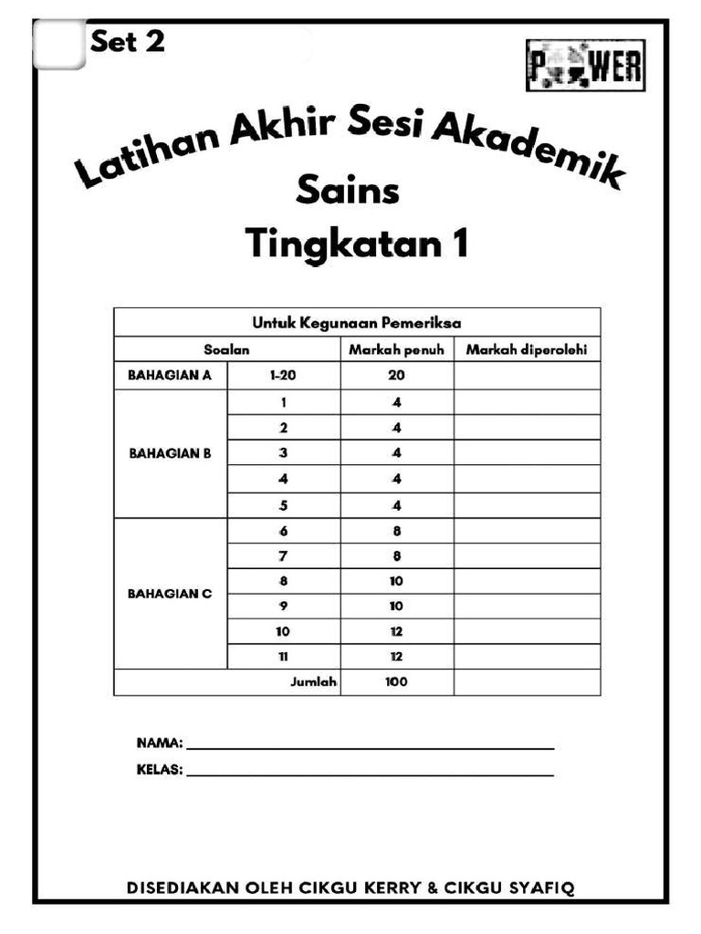 QP-Latihan UASA Set 2 | PDF
