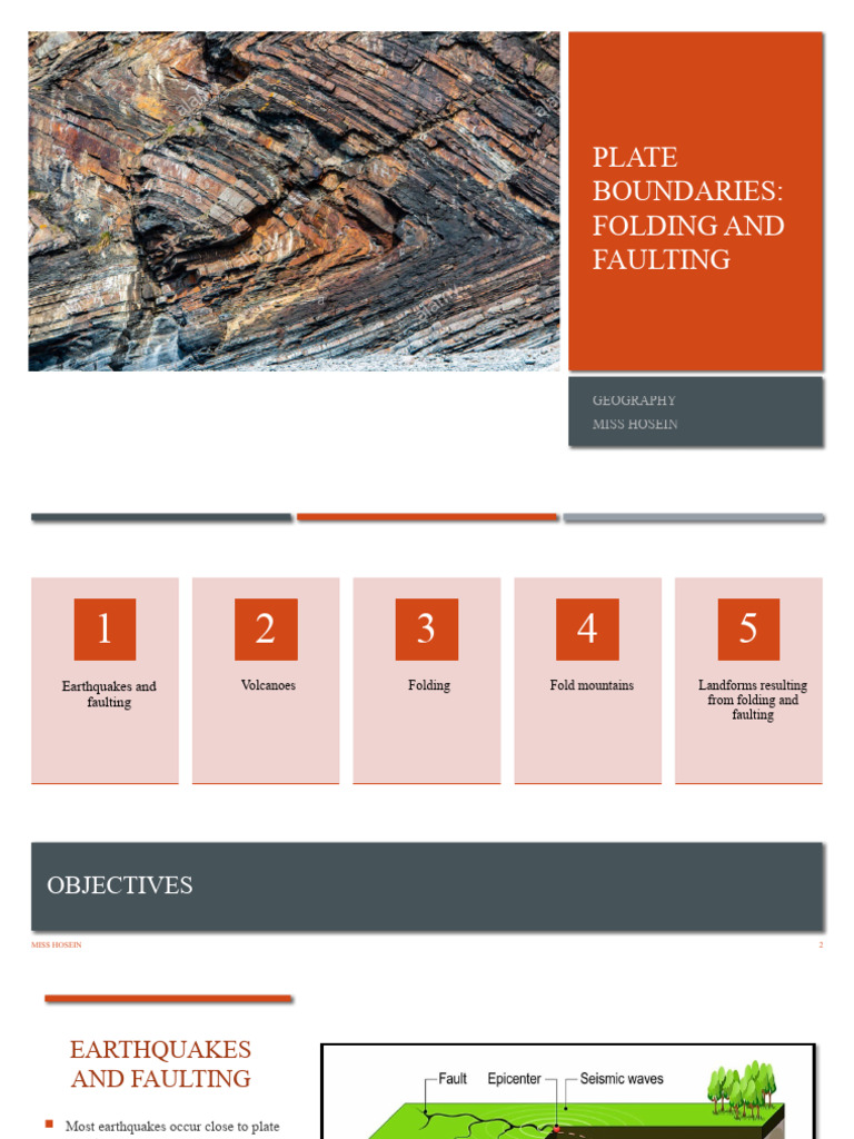 Folding and Faulting in Geography | PDF | Earthquakes | Fault (Geology)