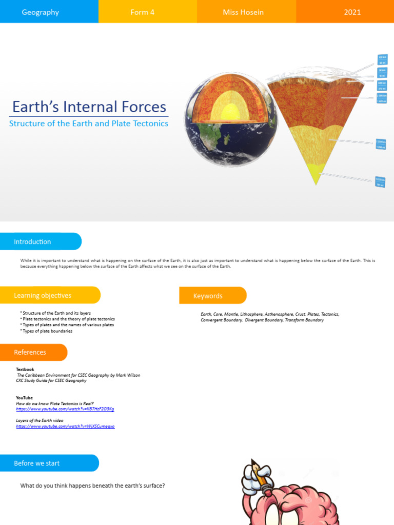 Earth's Internal Forces | PDF | Plate Tectonics | Earth