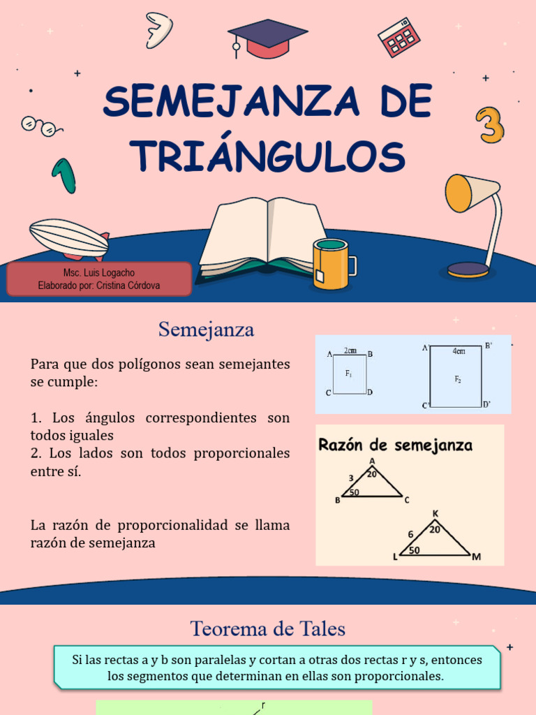 Semejanza de Tríamgulos-Geometría | PDF | Formas geométricas ...
