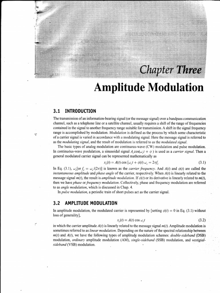 Understanding Amplitude Modulation Techniques | PDF | Modulation ...