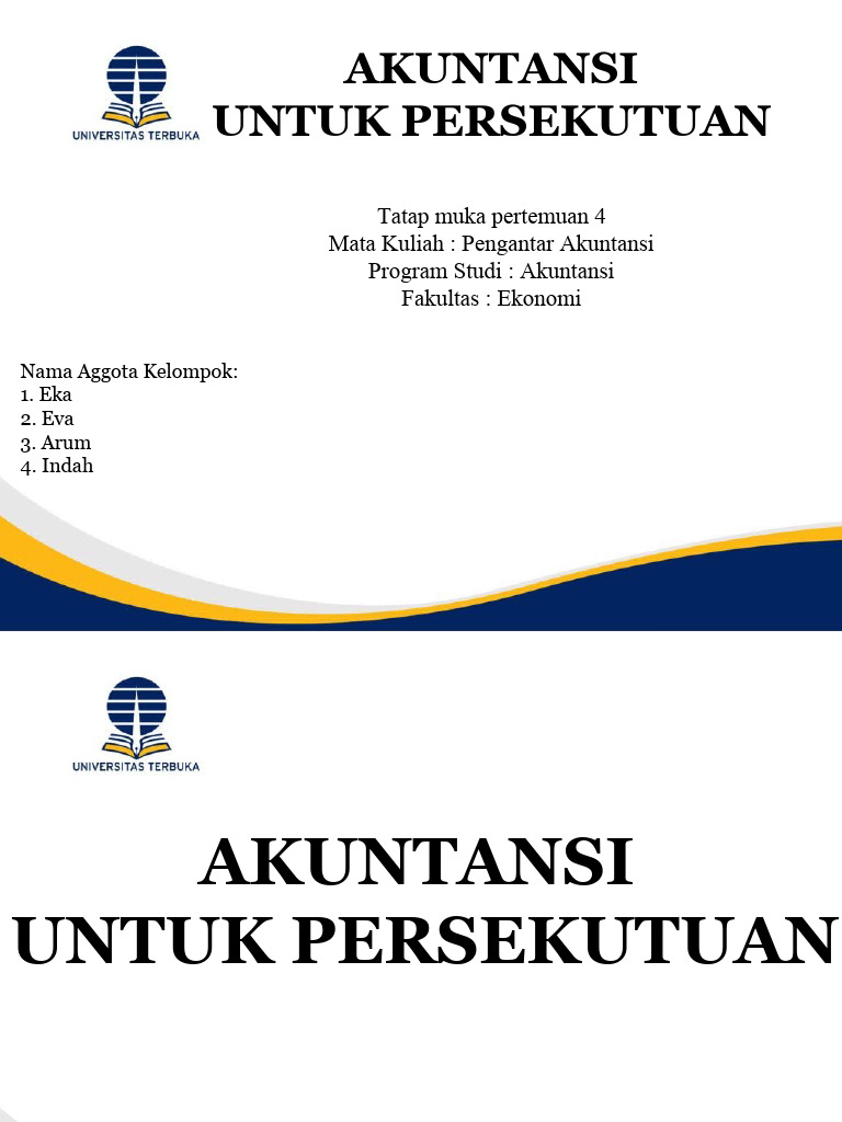 Akuntansi Persekutuan: Panduan Dasar | PDF | Pengelolaan Keuangan & Uang