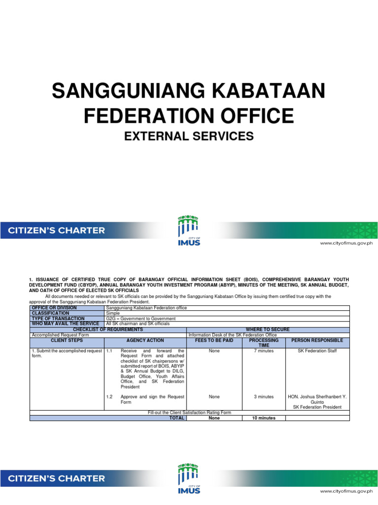 SK Federation | PDF | Government