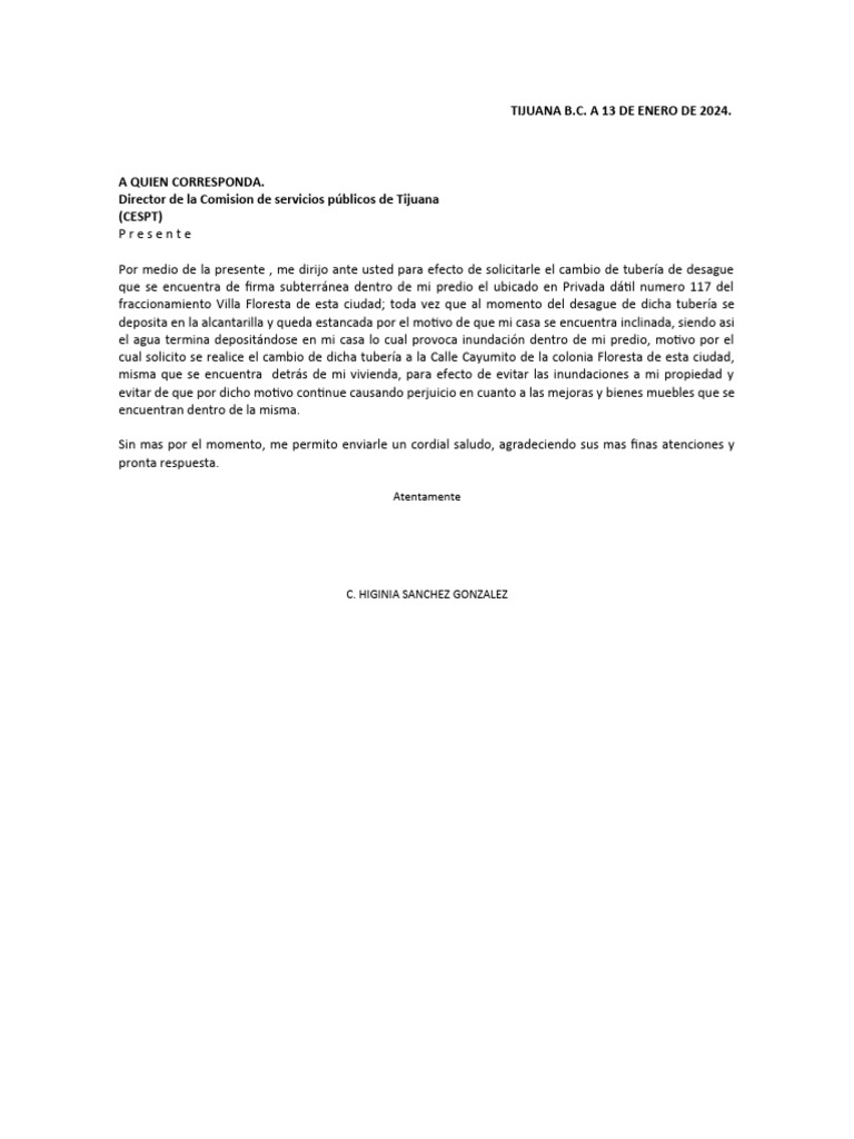 Carta (Cespt) | PDF