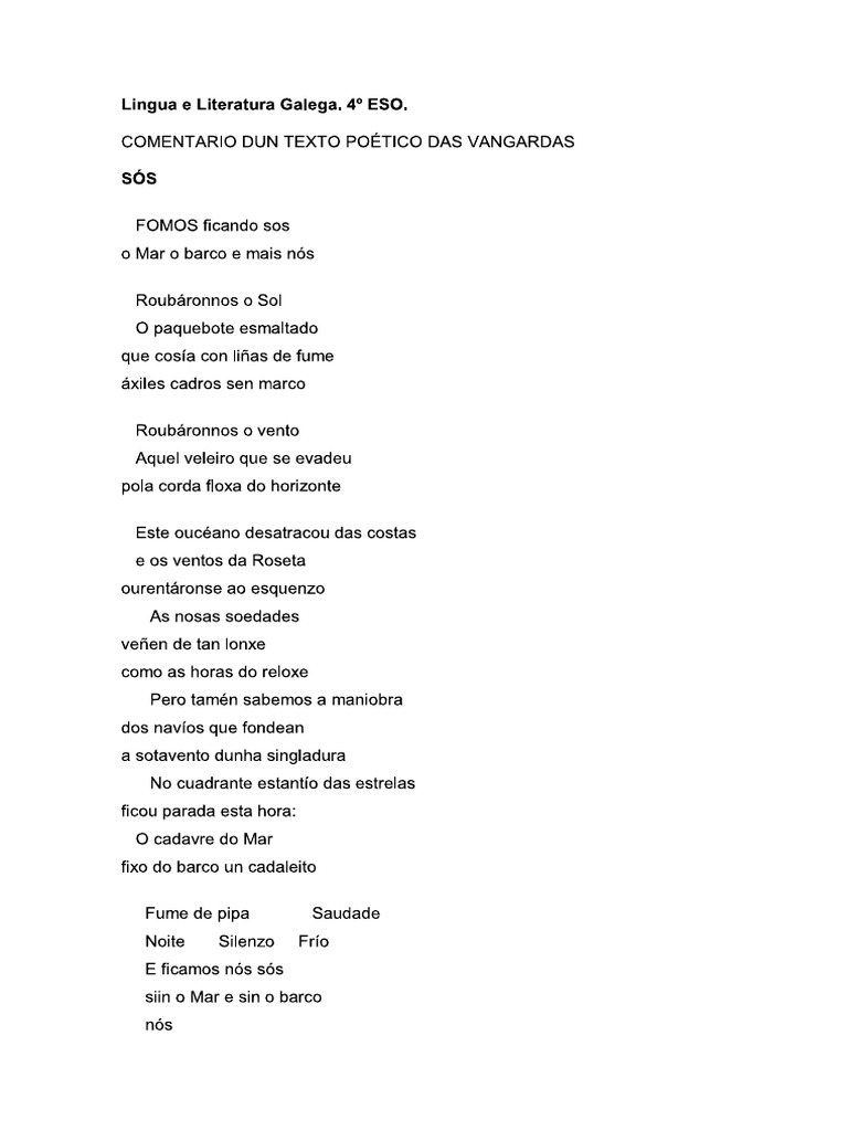 Modelo Comentario Manuel Antonio | PDF