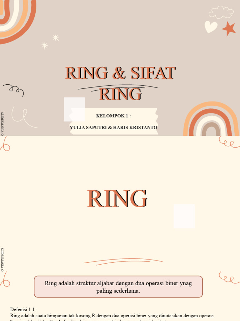 Pengertian dan Sifat Ring dalam Aljabar | PDF
