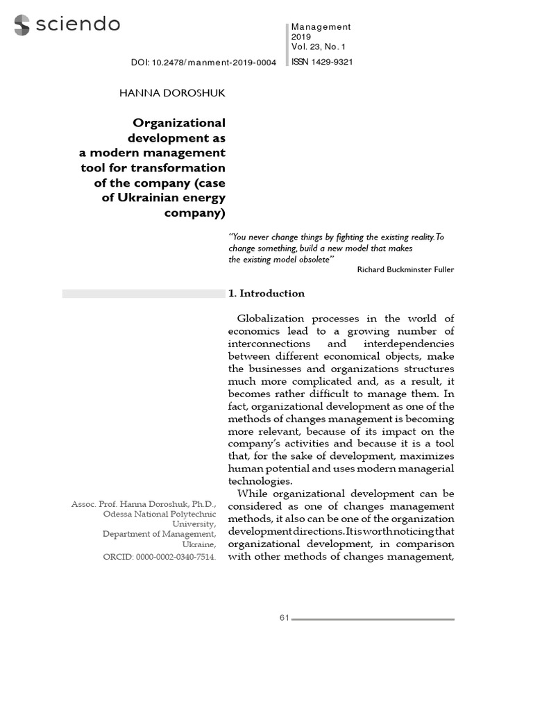 Organizational Development As A Modern Management Tool For 3kz0md1t3z ... Organizational Development As A Modern Management Tool For 3kz0md1t3z ...