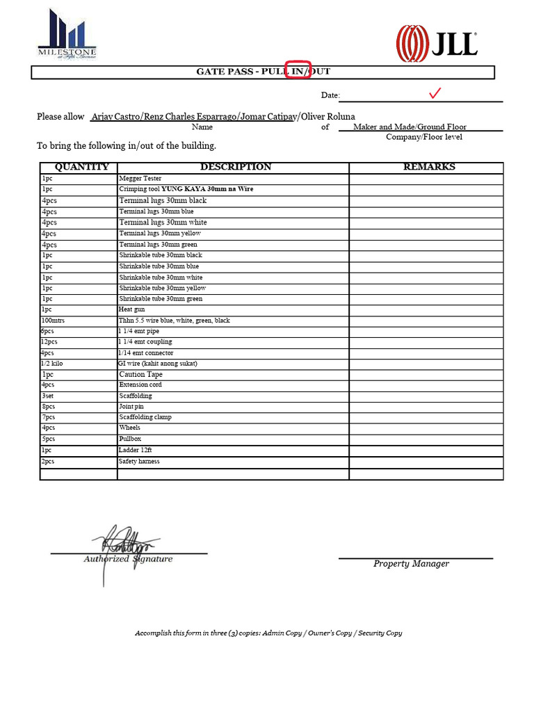 Milestone Gate PassJanuary 2024 | PDF