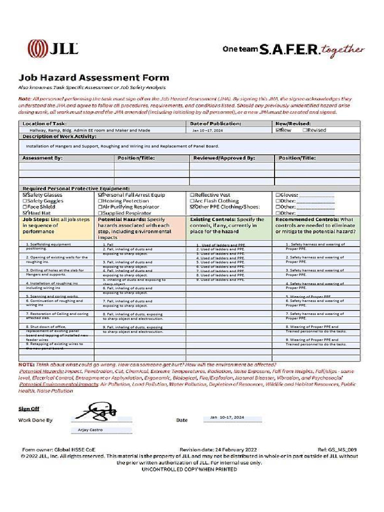 Electrical Installation Safety Guide | PDF | Personal Protective ...