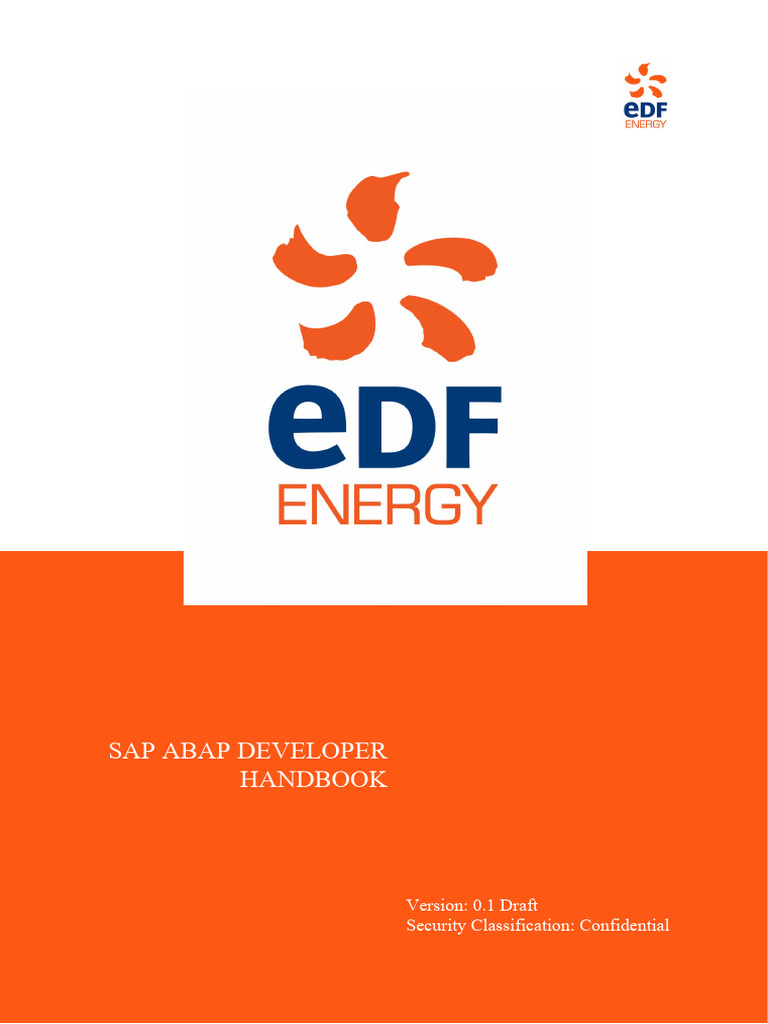 EDFE Corporate SAP - ABAP Developer Handbook v1.0 | PDF | Parameter (Computer Programming ...