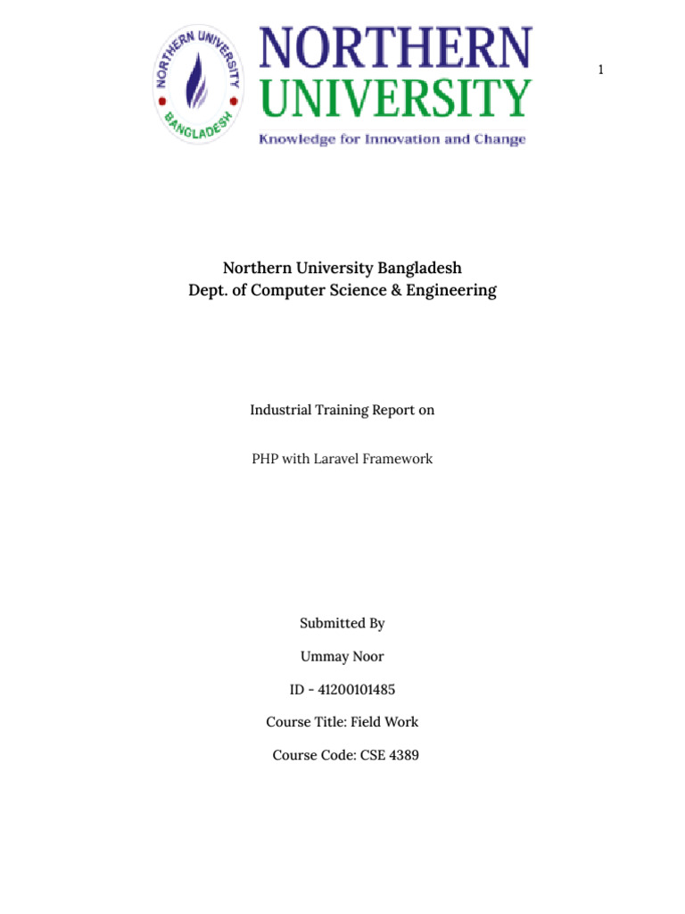Industrial Report 1 | PDF | Databases | Php