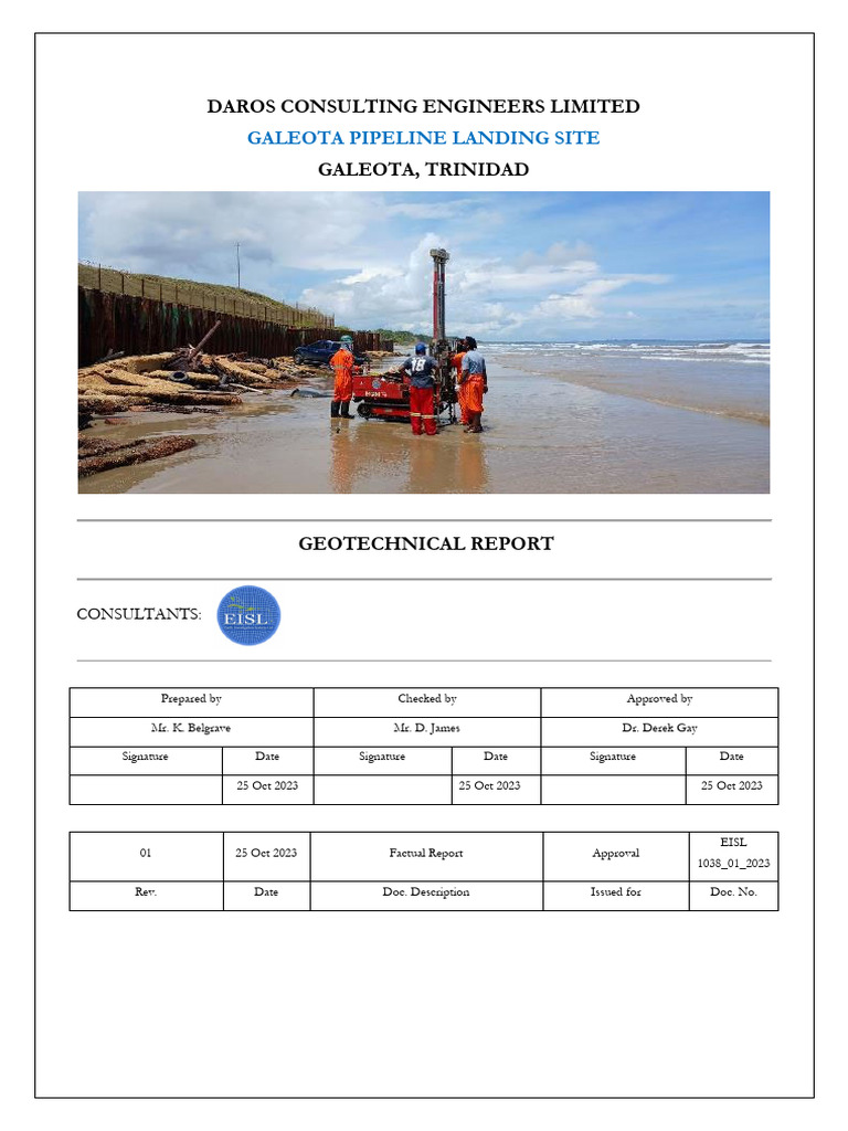 Detailed Geotechnical Report | PDF | Deep Foundation | Sedimentary Rock