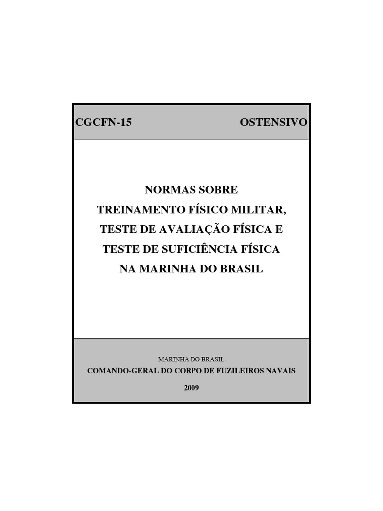 Manual Normas TFM CFN | PDF | Frequência cardíaca | Músculo esquelético