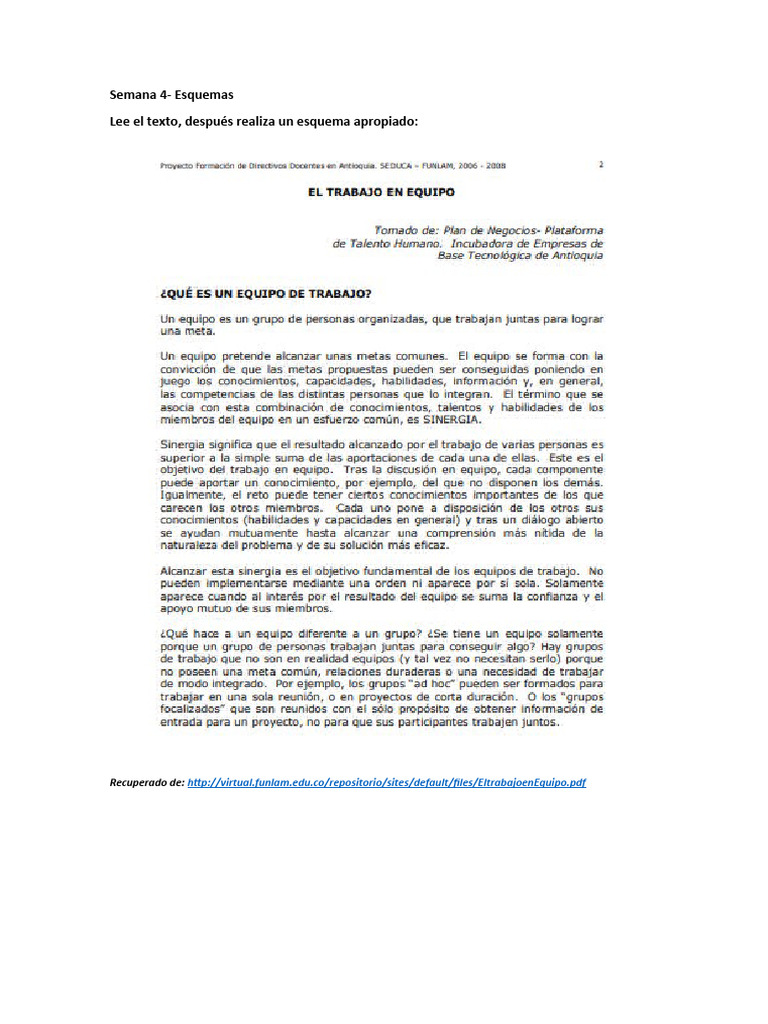 Semana 4 - Ejercicios Esquemas | PDF