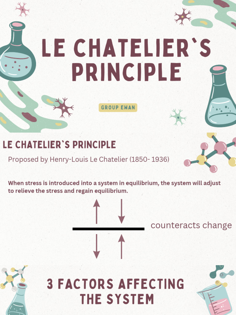 Le Chatelier's Principle Presentation | PDF | Chemical Equilibrium ...