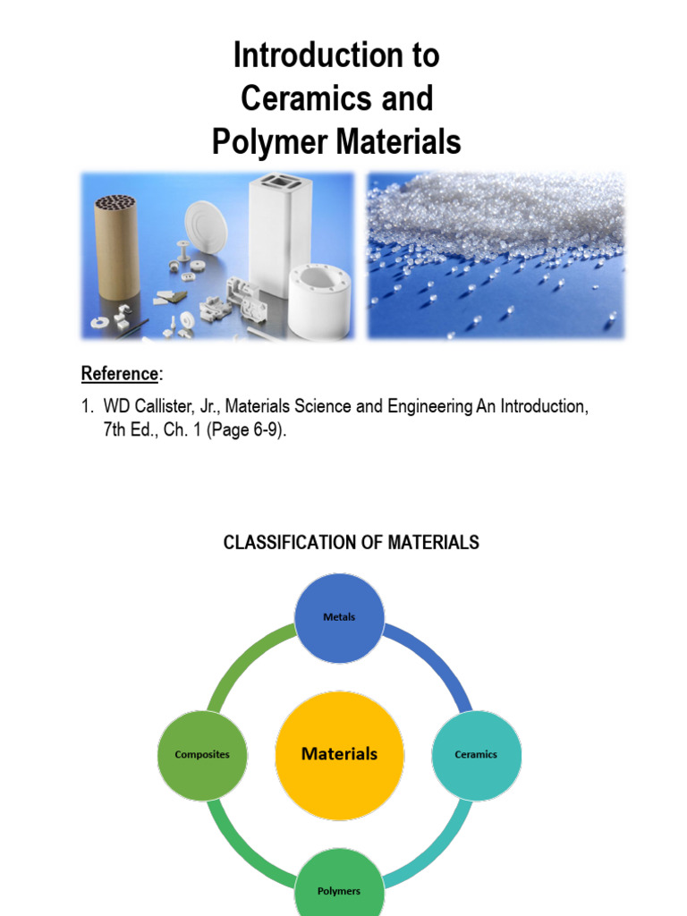 Chapter 1 - Ceramics and Polymer | PDF | Polymers | Ceramics Chapter 1 - Ceramics and Polymer | PDF | Polymers | Ceramics
