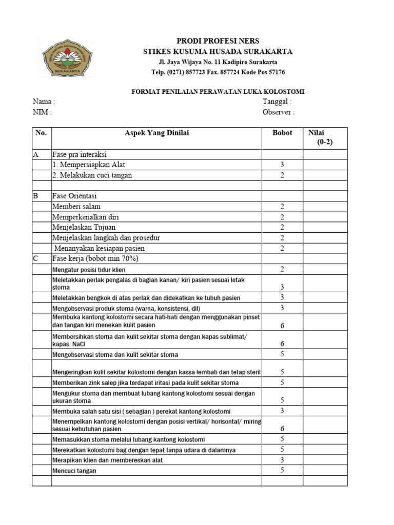 KMB Kolostomi Sae | PDF