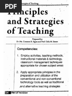 Research Based Knowledge and Principle of Teaching and Learning | PDF | Teaching Method | Learning